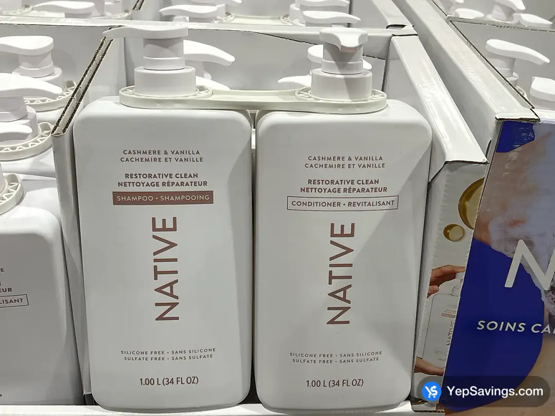 COSTCO NATIVE SHAMPOO & CONDITIONER 2 x 1 L (ITM 2016590)